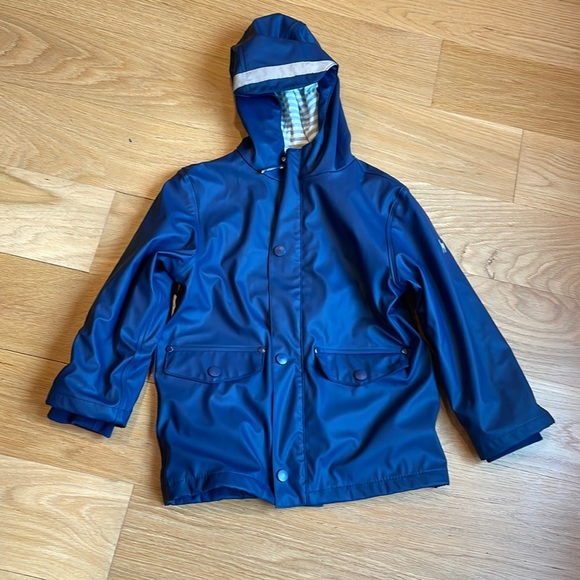 Mini Boden | Jackets & Coats | Mini Boden Boys Navy Rain Jacket Lined ...